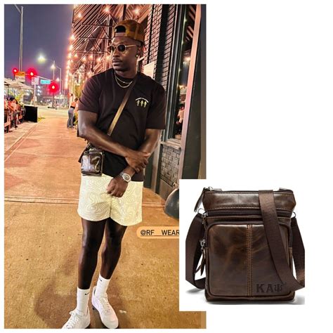 Kappa Alpha Psi Leather Crossbody Bag Etsy