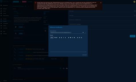 details panel not updatable with enforce reference enable on malware