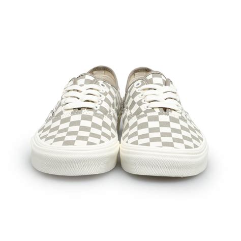 Promo Vans Authentic Checkerboard Marshmallowdark Green Vn0a5ks9c2y