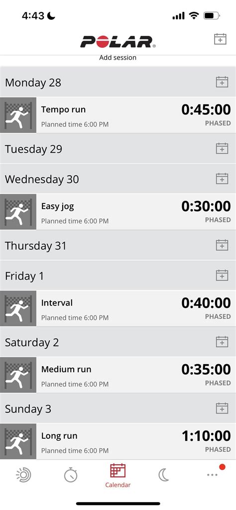10k Training Plan Rpolarfitness