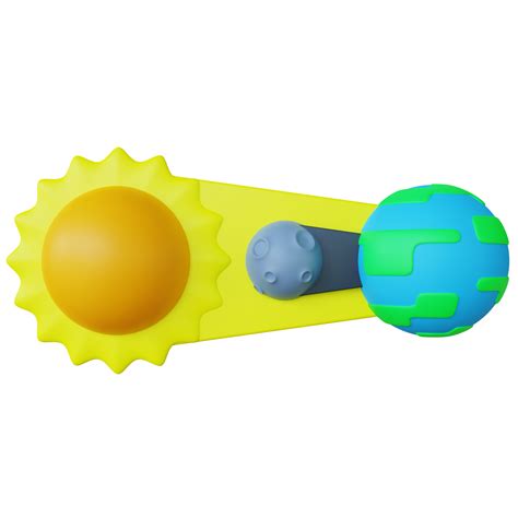 Illustration Infographique De Léclipse Solaire 3d Illustration 3d Déclipse Solaire De Dessin