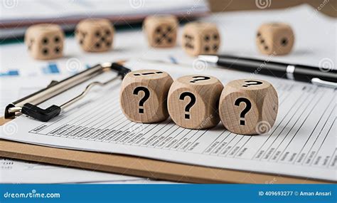 Dice With Question Mark Stock Image 20100055