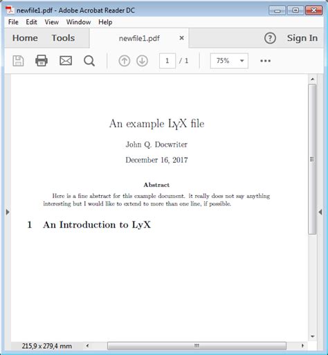 LyX LGT More Text