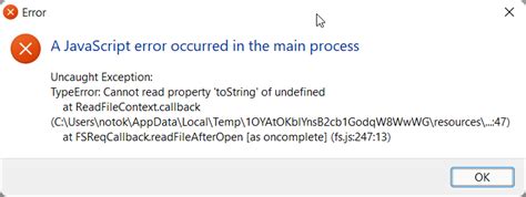 JavaScript Error On Run Issue Nateshmbhat Windows Terminal Tweaker GitHub