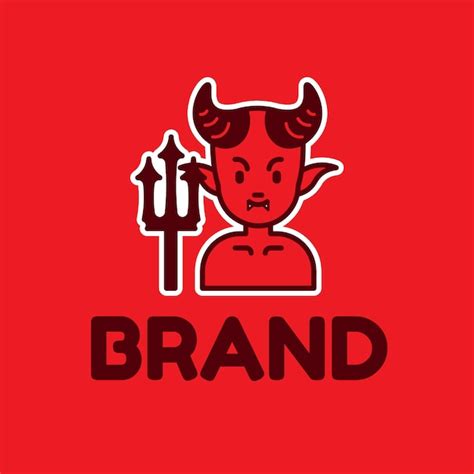 Premium Vector Cute Devil Mascot Logo Vector