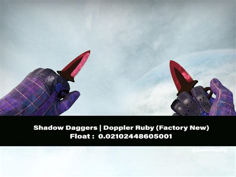 Shadow Daggers Doppler Ruby Csgo Skins Knives Video Gaming Gaming Accessories In Game