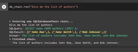 Natural Language To Query Your Sql Database Using Langchain Powered By