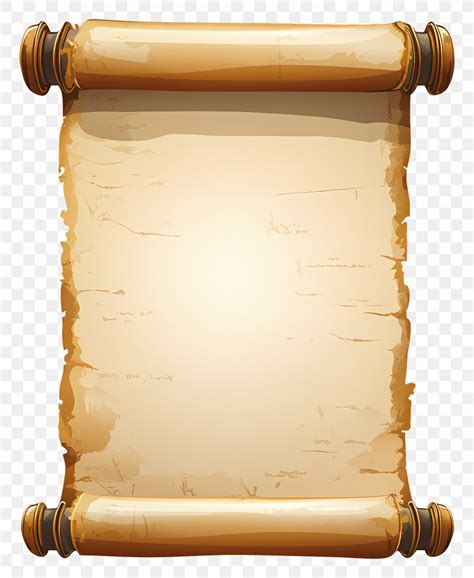 Vintage Paper Roll Ancient Scroll With Vintage Texture Png