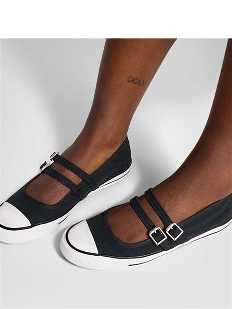 Buy Converse Black Chuck Taylor All Star Dainty Mary Jane Trainers From