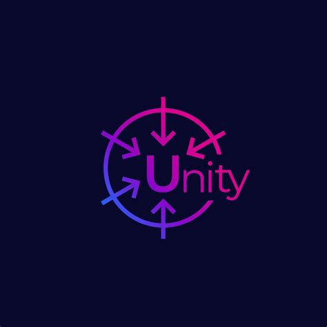 Unity Vector Logo Design 2204635 Vector Art At Vecteezy