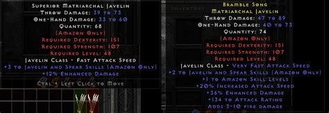 Are Either Of These Javelins Worth Much R Diablo 2 Resurrected