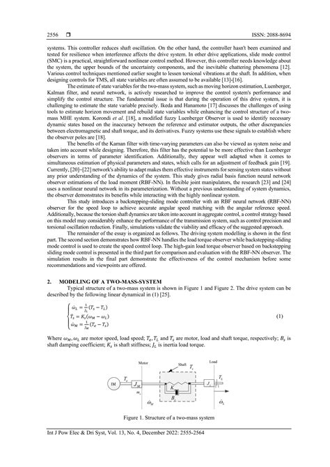 Intelligent Torque Observer Combined With Backstepping Sliding Mode Control For Two Mass Systems