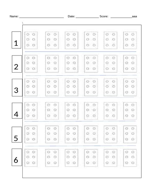 Braile Sheet 2 Pdf