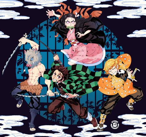 Demon Slayer Trio By Hidekirider07 On Deviantart