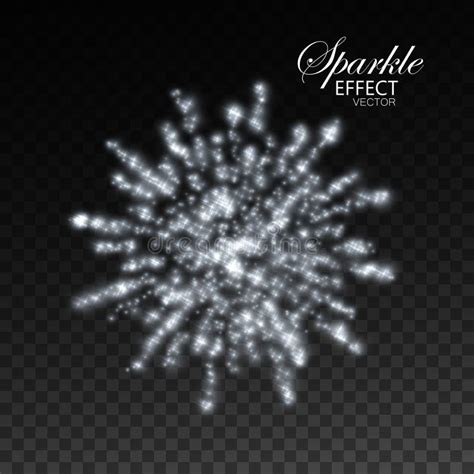 Glowing Explode Of Sparkling Particles And Stras Stock Vector