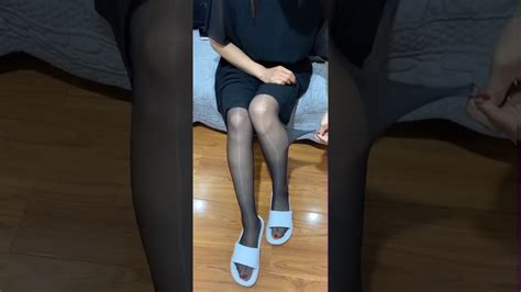 My Black Nylon Feet In Slippers Youtube