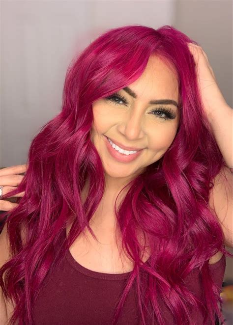 Hot Pink Hair Hair Color Pink Magenta Hair Pink Hair Dye
