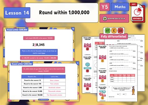 Year 5 Place Value Round Within 1 000 000 Lesson 14 Grammarsaurus