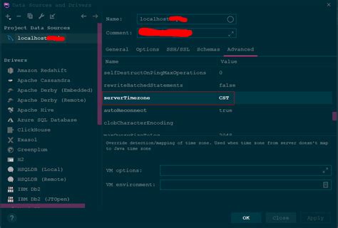 Phpstorm——连接数据库报错server Returns Invalid Timezone Go To Advanced Tab