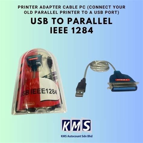 Usb To Parallel Ieee 1284 Printer Adapter Cable Pc Connect Your Old