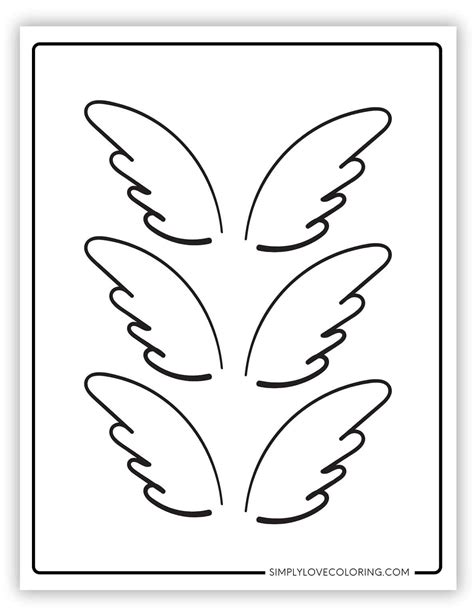 Printable Angel Wings Template Printable Blank Worldangel Wings Template