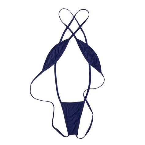 Women Sling Shot Micro Bikini Thong One Piece Bodysuit Teddy Lingerie