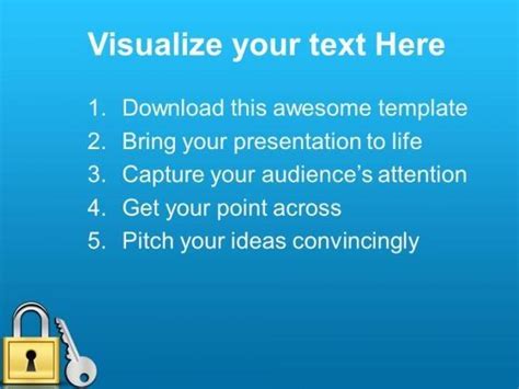 Lock And Key Security PowerPoint Templates And PowerPoint Themes 0412