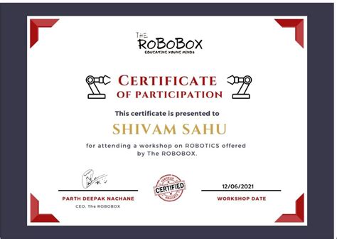 Shivam Sahu On Linkedin Innovation Robotics Learning Workshop
