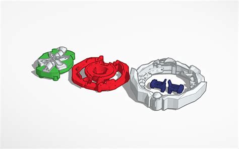 3d Design Beyblade Burst Bu Xmas Xcalibur Tinkercad