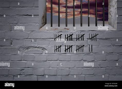 Counting Days In Prison Stock Photo Alamy