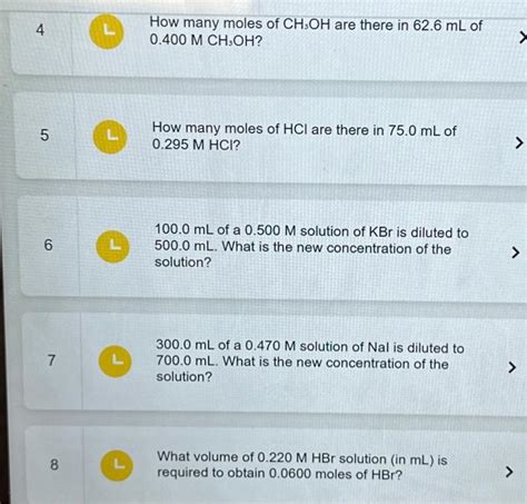 Solved 13 14 15 16 17 Which One Of The Following 1 0 M Chegg Com