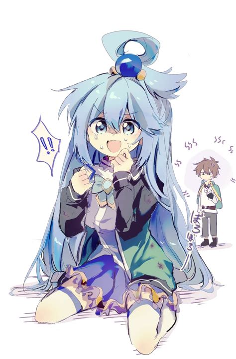 Aqua And Satou Kazuma Kono Subarashii Sekai Ni Shukufuku Wo Drawn By Pekeheihou Danbooru