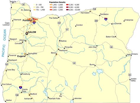 Map Of The Dalles Oregon Us Maps