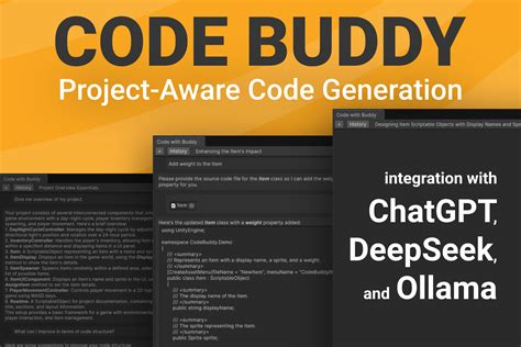 Code Buddy Project Aware Code Generation With Chatgpt Deepseek And Ollama 生成 Ai Unity