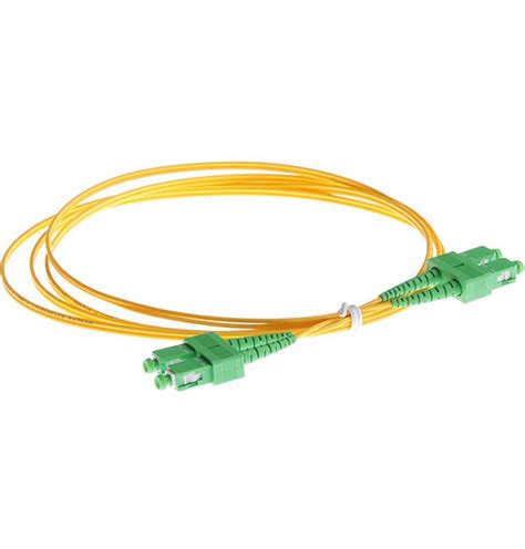 Fiber SC APC SC APC SM Duplex Indoor Patch Cord BlueStorm