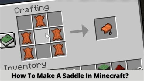 How To Get A Saddle In Survival Minecraft At Frank Kahler Blog
