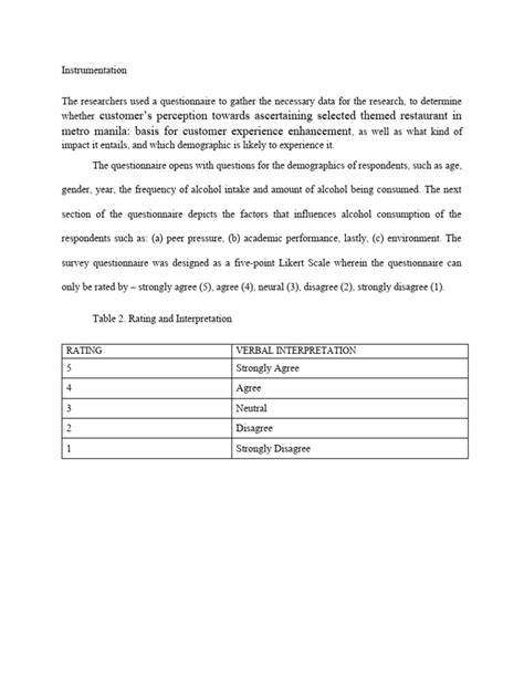 Instrument And Statistical Data Pdf Questionnaire Demography