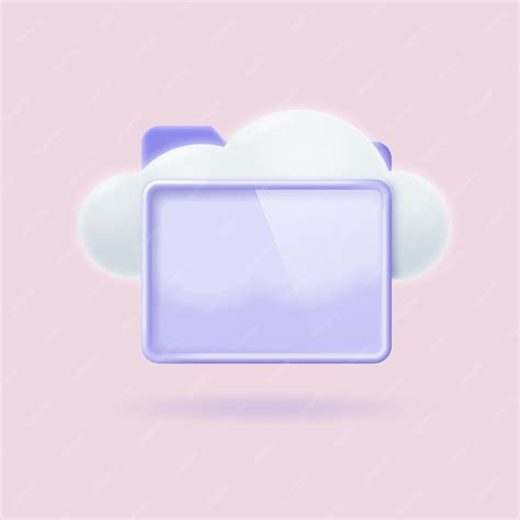 Premium Vector Cloud Storage Folder Icon An Application Or Service For Digital Files And Data