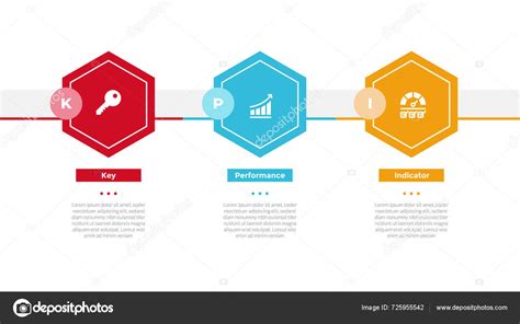Kpi 표시기 인포그래픽 템플릿 다이어그램 슬라이드 프레젠테이션 벡터에 포인트 디자인 스톡 벡터 ©maslakhatul 725955542