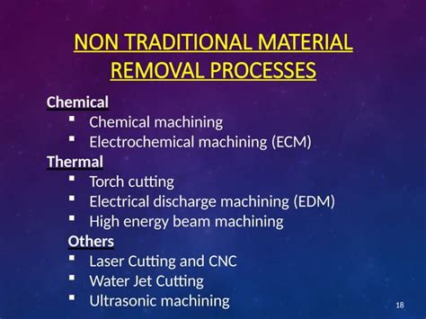 Classification Of Machining Processes Pt Ppt