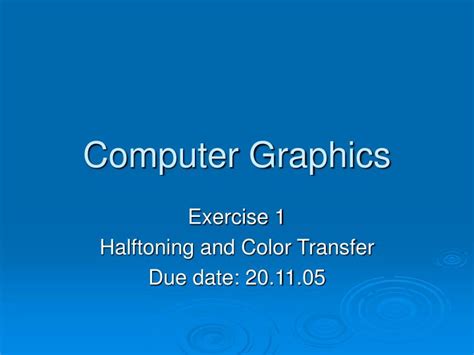 PPT Computer Graphics PowerPoint Presentation Free Download ID