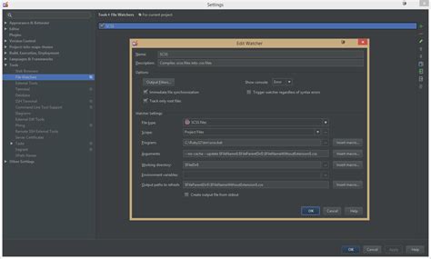 Opencode Compiling Scss In Phpstorm