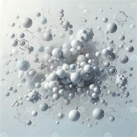 Abstract Representation Of Molecular Structure Stock Illustration