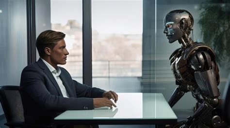 Premium Ai Image Humanrobot Collaboration With Ai