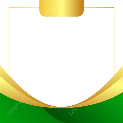 럭셔리 Twibbon 프레임 금색과 녹색 소셜 미디어 템플릿 투명 배경 벡터 꼬챙이 소셜 미디어 템플릿 사진 Png 일러스트 및 벡터 에 대한 무료 다운로드