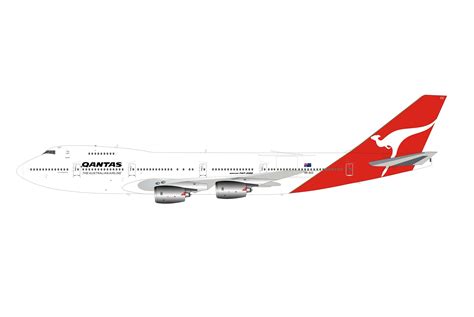 Qantas Boeing 747 200 Vh Ecc With Stand Inflight If742qf0522 Scale 1