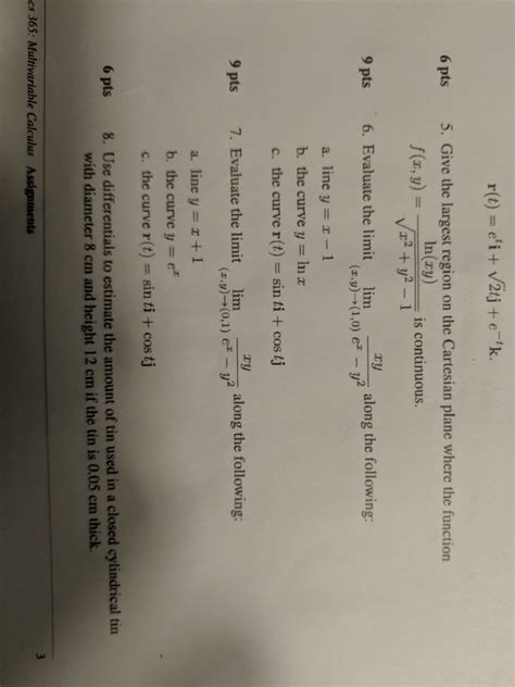 Solved R T E I 2tj E K 6 Pts 5 Give The Largest Chegg Com