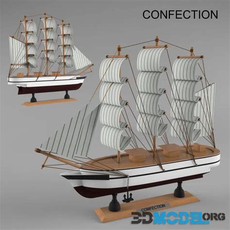 3d Model Layout Of The Ship Confection