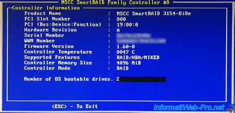 Create A Raid Volume From The Configuration Tool Acu Of Microsemi Adaptec Smartraid 3154 8i8e