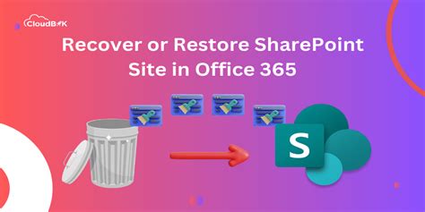 how to recover or restore sharepoint site in office 365